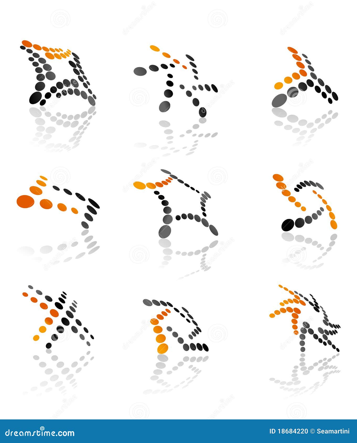 Abstract icons and symbols stock vector. Illustration of object - 18684220