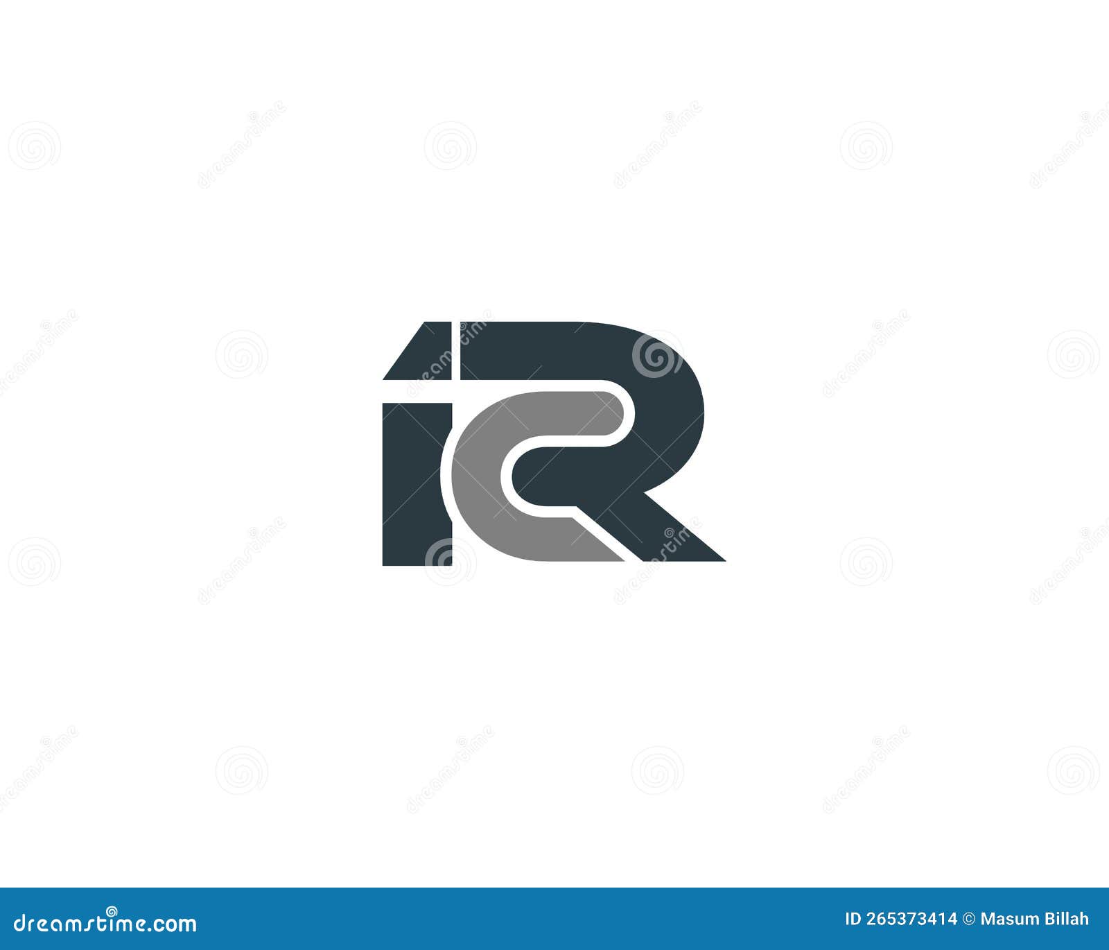Abstract ICR, IRC Letter Creative Logo Design. Stock Vector ...