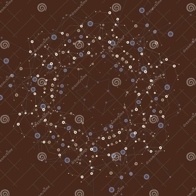 Abstract Idea Design in Connect Style. Vector Network Background Stock ...