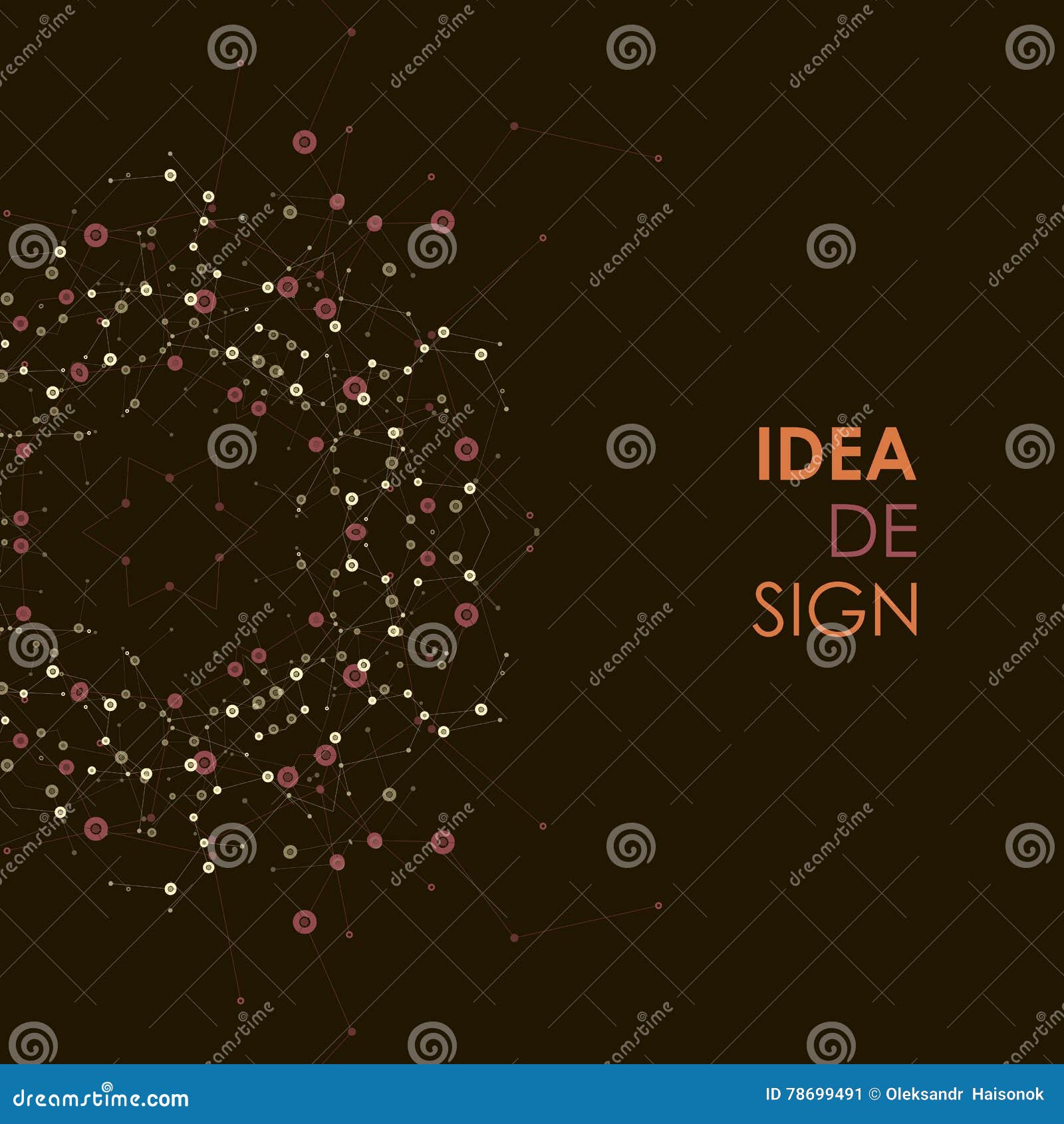 Abstract Idea Design in Connect Style. Vector Network Background Stock ...
