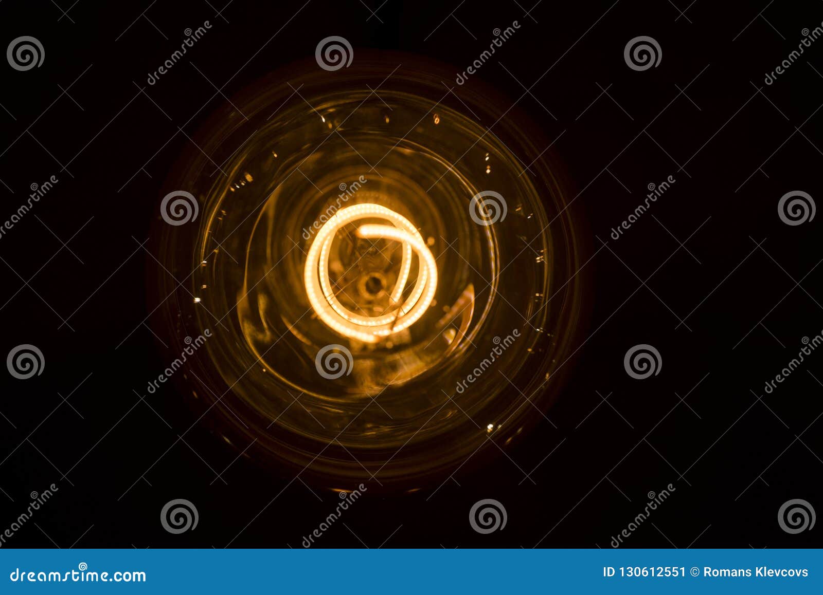 Abstract Idea of Electric Lamp 35W. Isolated on White Background Stock ...