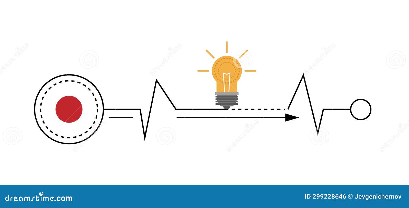 Abstract Idea Generation and Brainstorming Tech Light Bulb Background ...