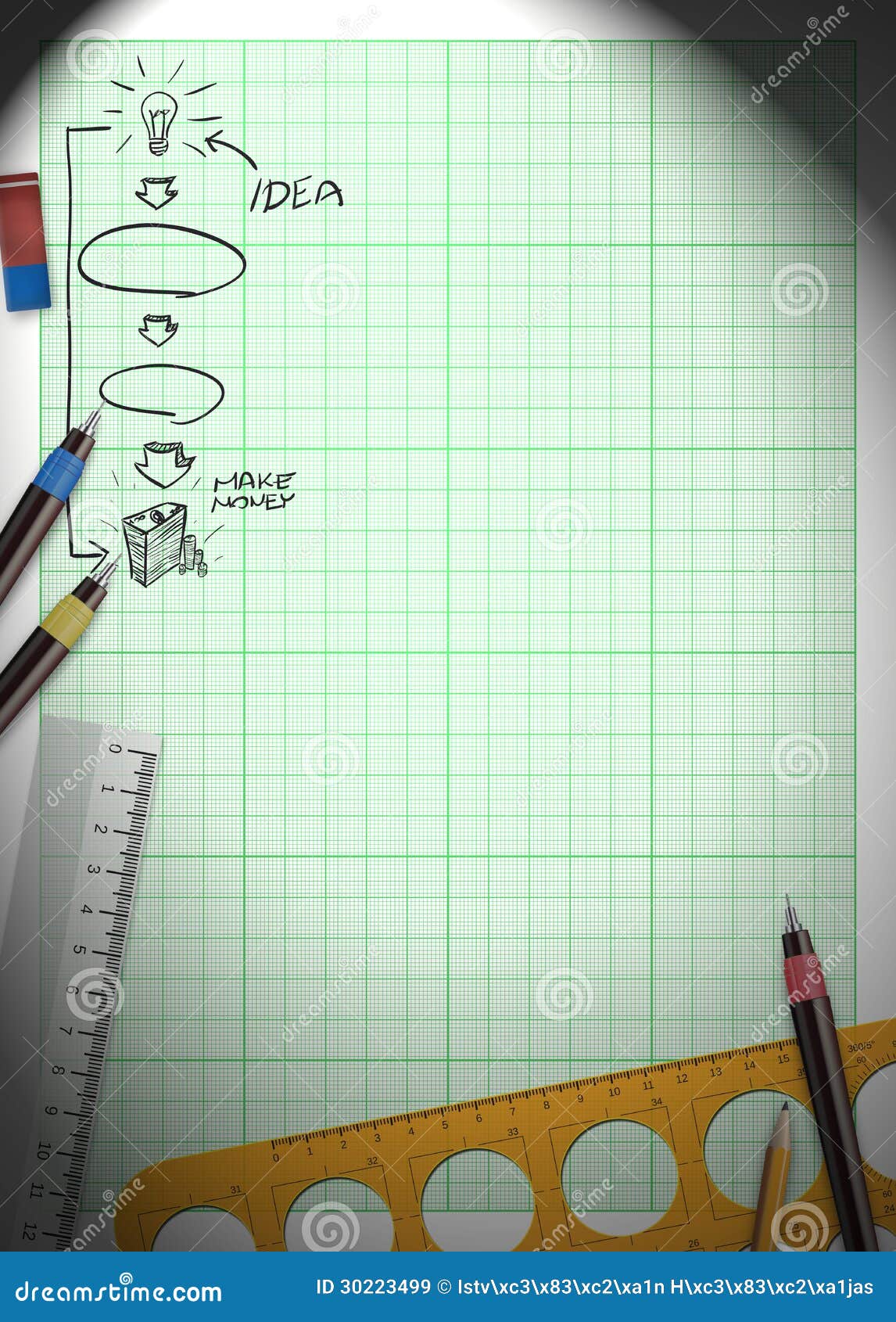 Idea and money background stock illustration. Illustration of concept ...