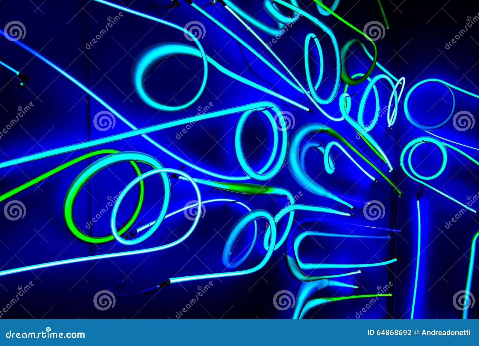 Abstract Illuminated Neon Sign Stock Photo - Image of lights, abstract ...
