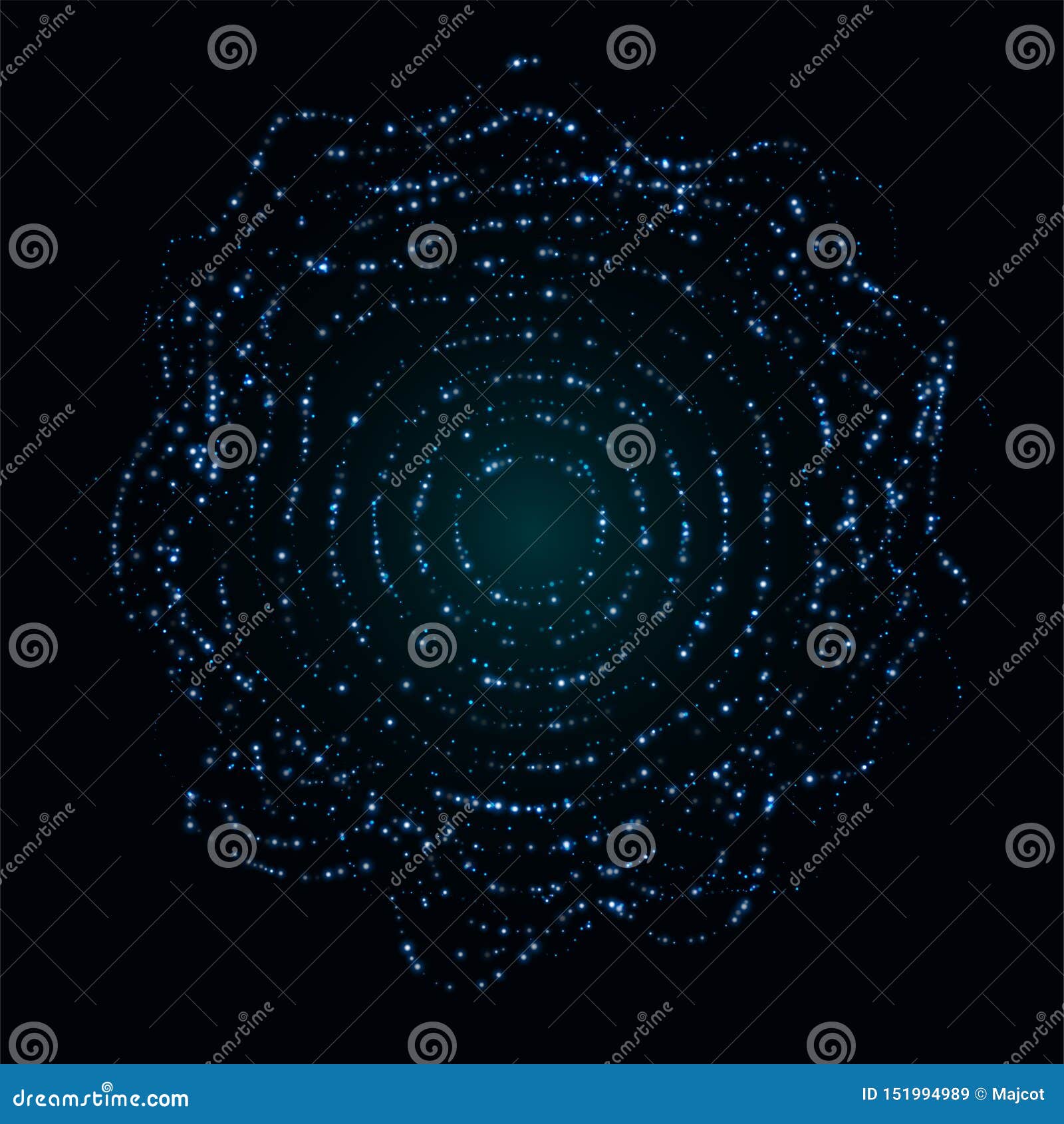 Abstract illuminated shape stock vector. Illustration of fractal ...