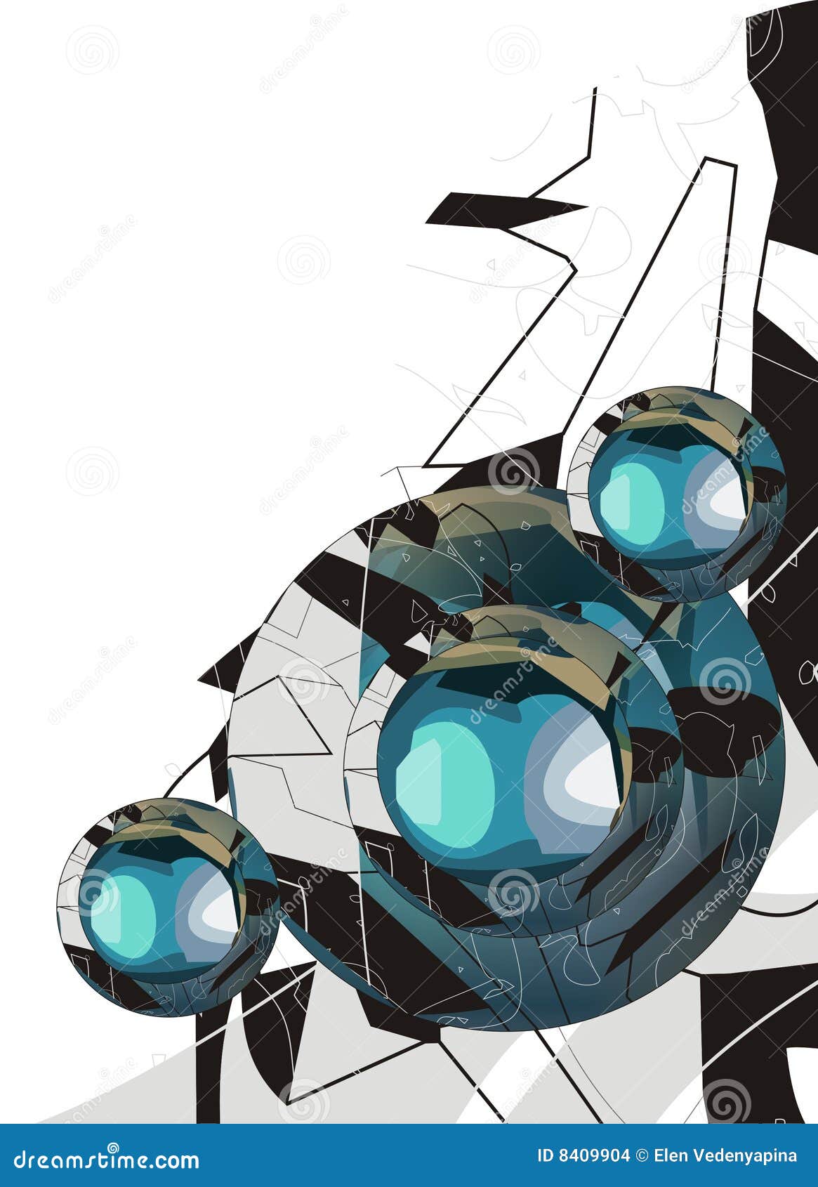 Abstract Illustrated Design Stock Illustration - Illustration of ...