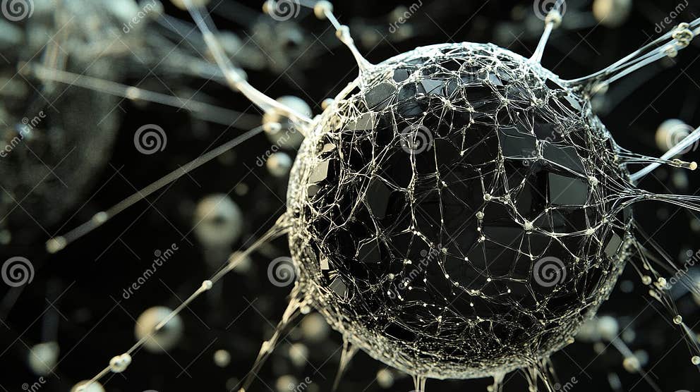 Abstract Illustration of AI Algorithms and Connection Concepts Stock Illustration - Illustration ...