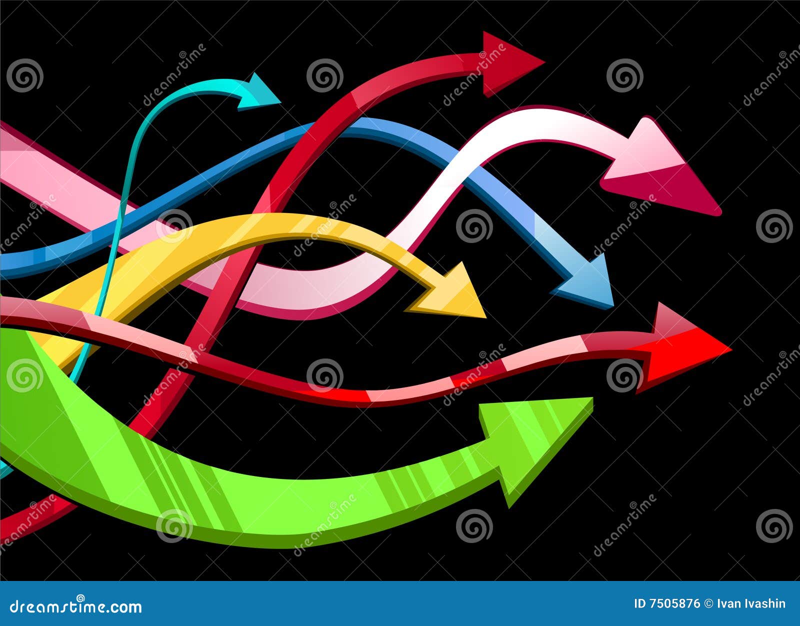 Abstract Illustration Arrow Stock Vector - Illustration of curve ...
