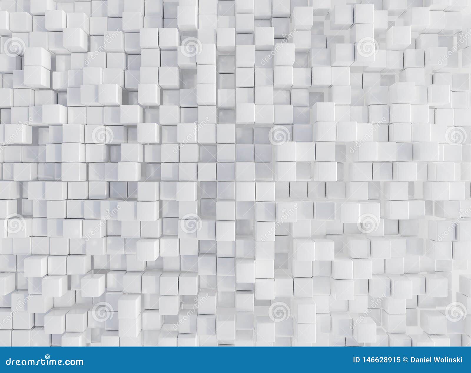 White, Boxes, 3d Renderingabstract Illustration, Background, Stock ...