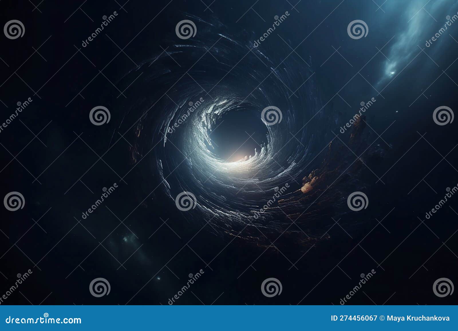 Abstract Illustration of Black Hole Stock Illustration - Illustration ...