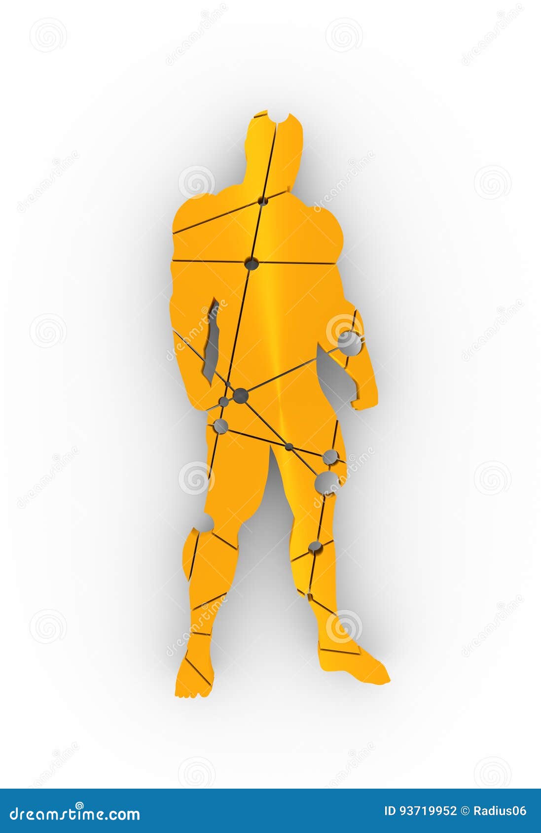 Abstract Illustration of Bodybuilder Stock Illustration - Illustration ...