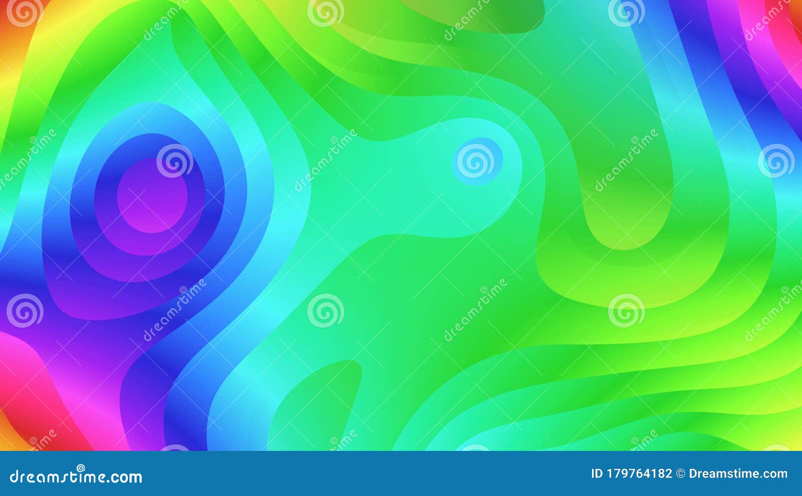 Abstract Illustration: Bright Multi-colored Spots Gradient Painted in ...