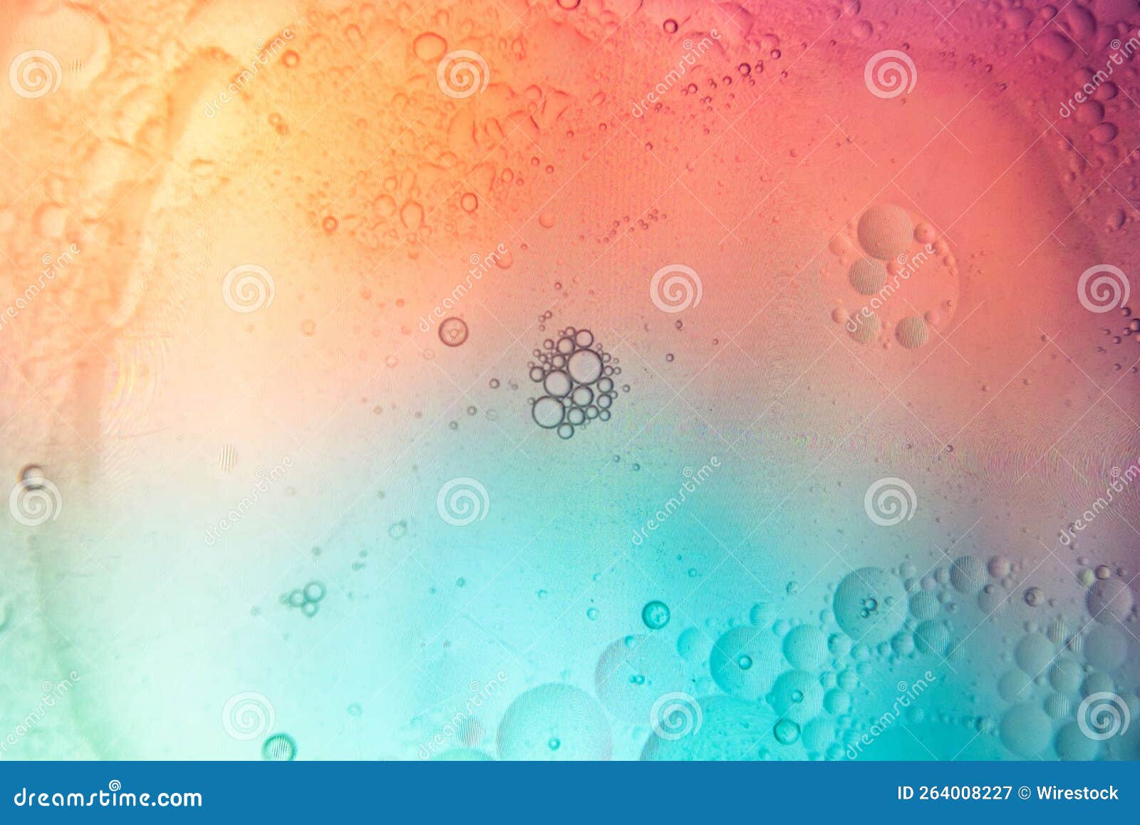 Abstract Illustration with Bubble Patterns on Colorful Background, Can ...