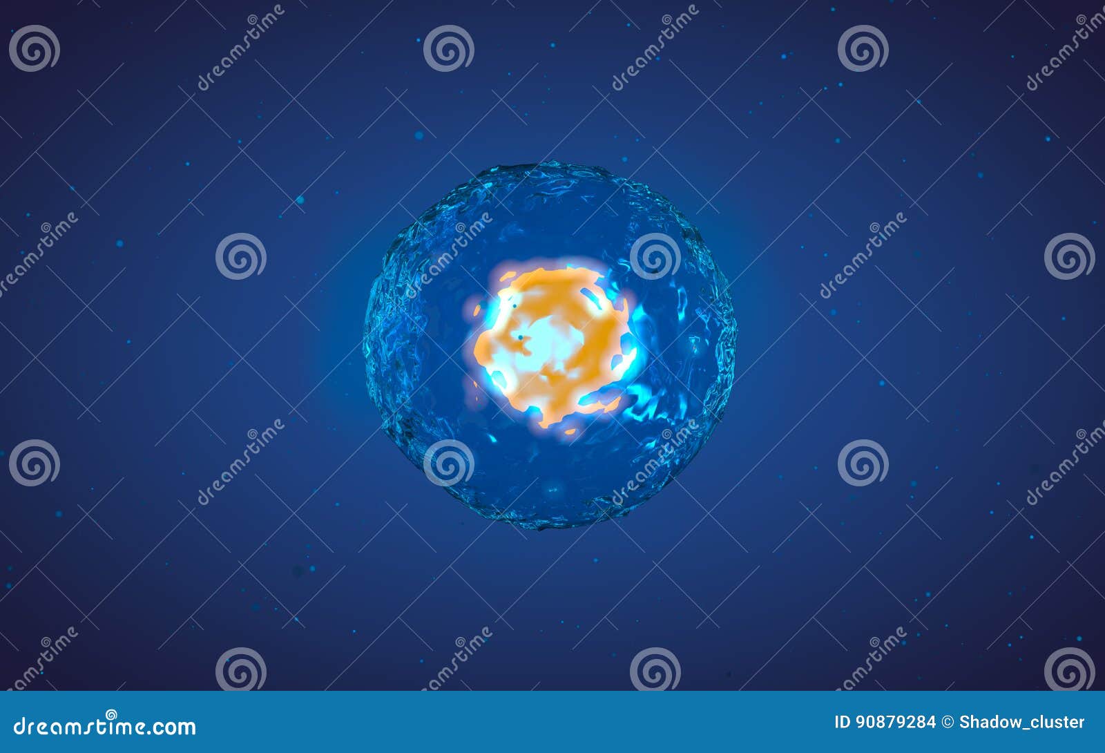 Abstract Illustration of Cell in Mitosis or Multiplication Stock ...
