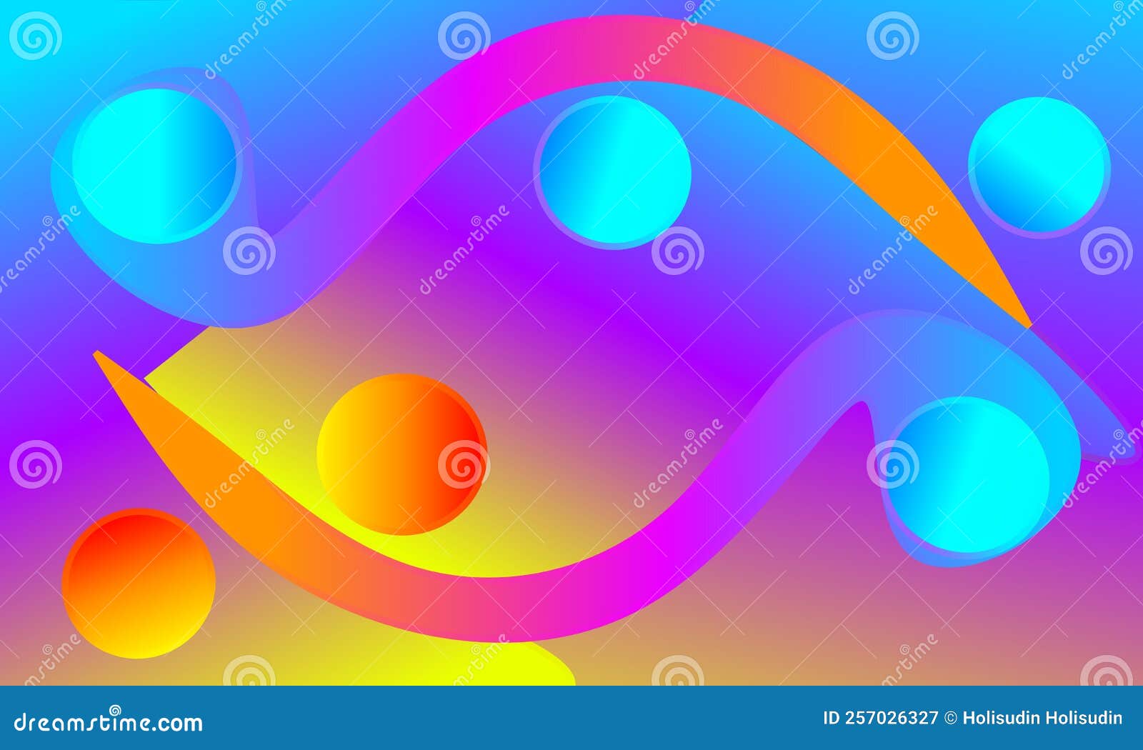 Abstract Illustration of Circles and Curves for Wallpaper or Background ... Abstract Illustration of Circles and Curves for Wallpaper or Background ...