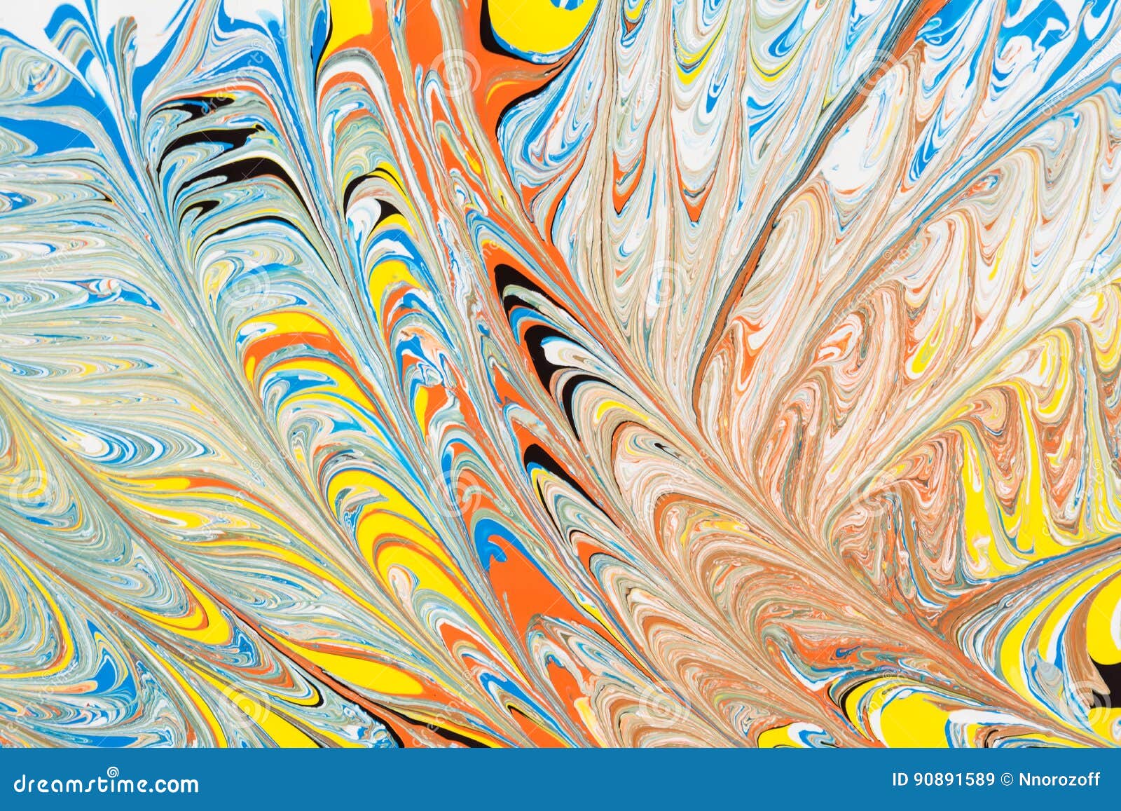 Abstract Illustration of a Combination of Red, Blue, Yellow and Black ...