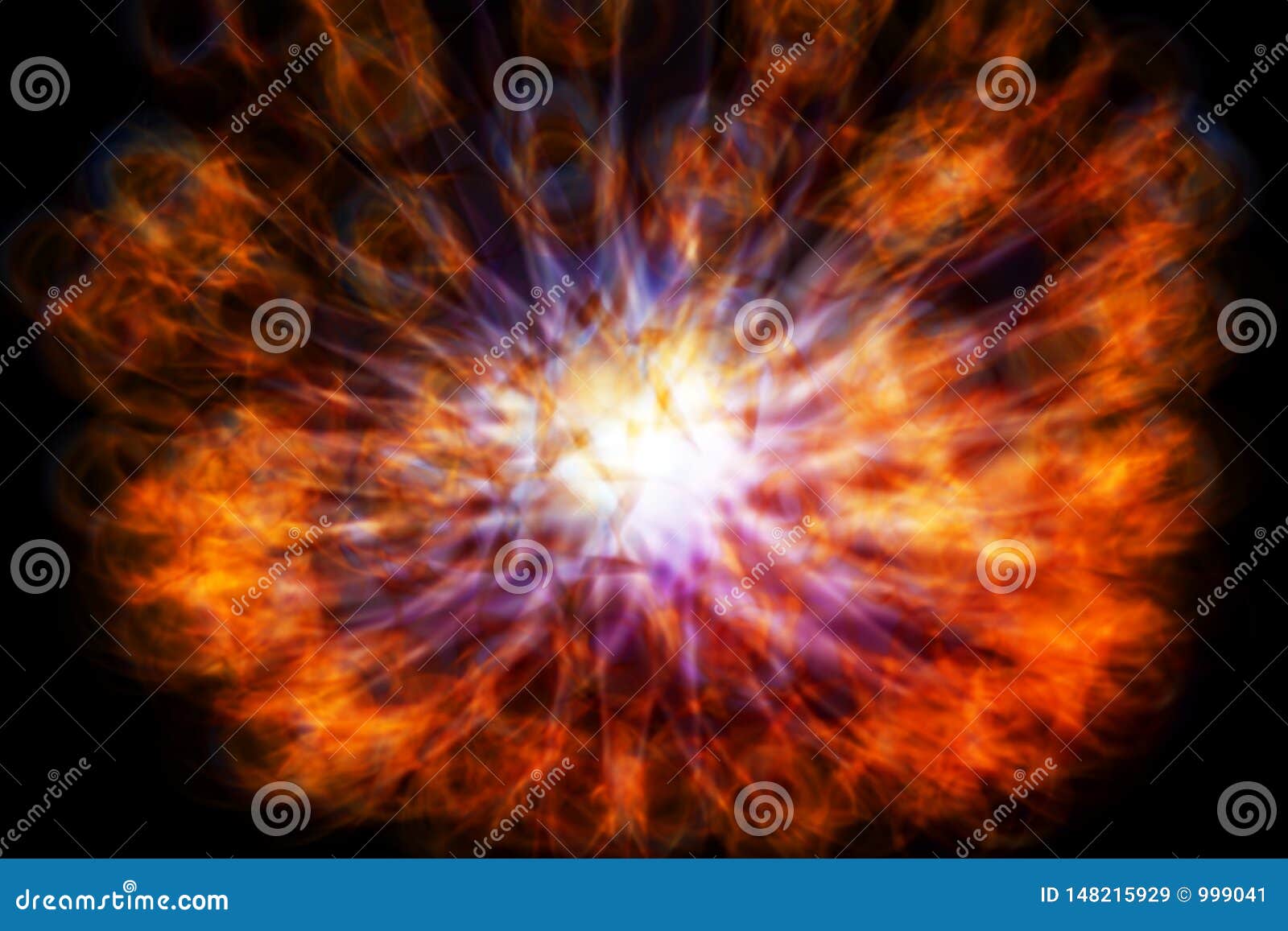 Abstract Illustration of Cosmos, Explosion, Fire Stock Image - Image of ...