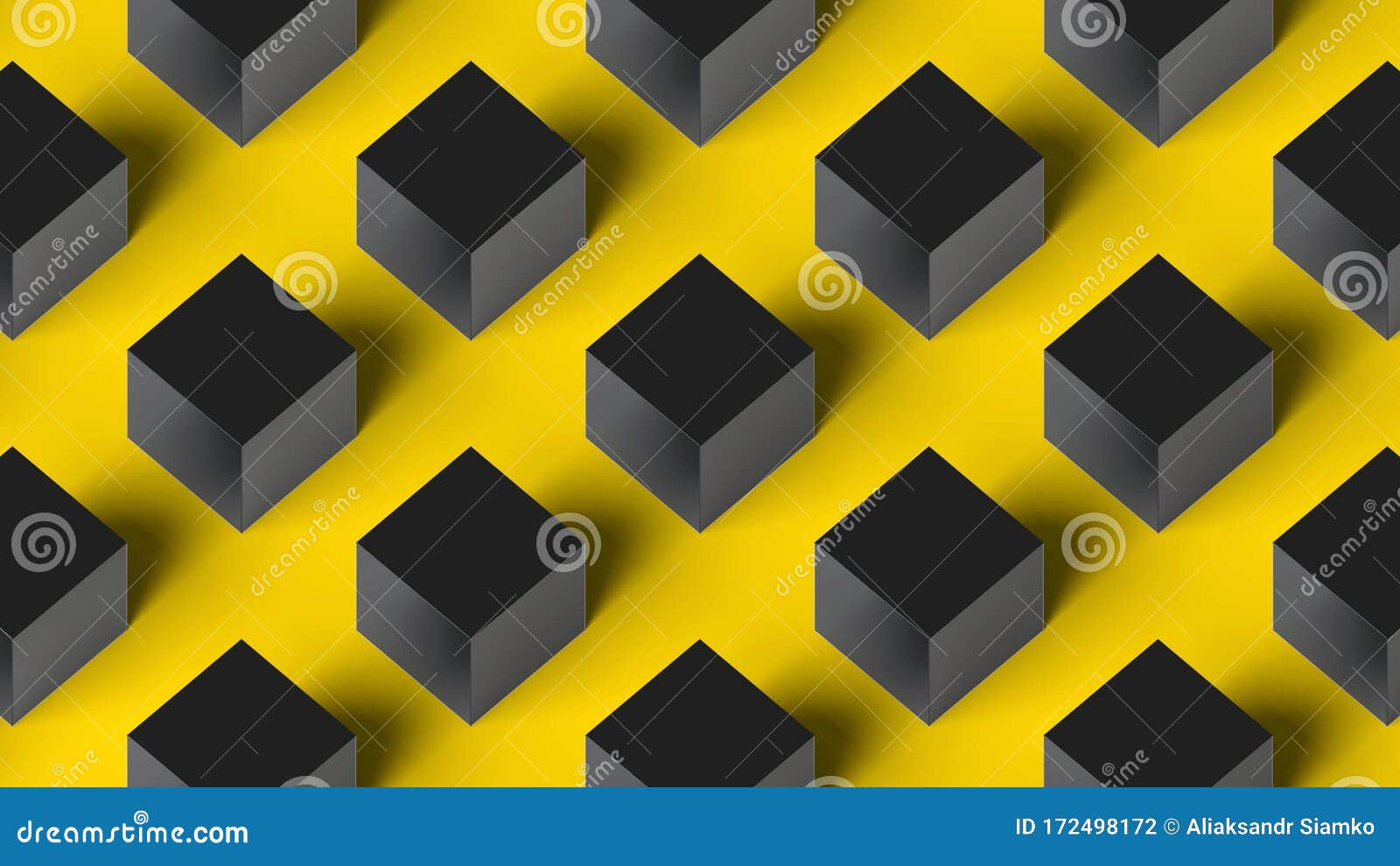 Abstract Illustration, Cube Pattern, 3d Render Stock Illustration ...