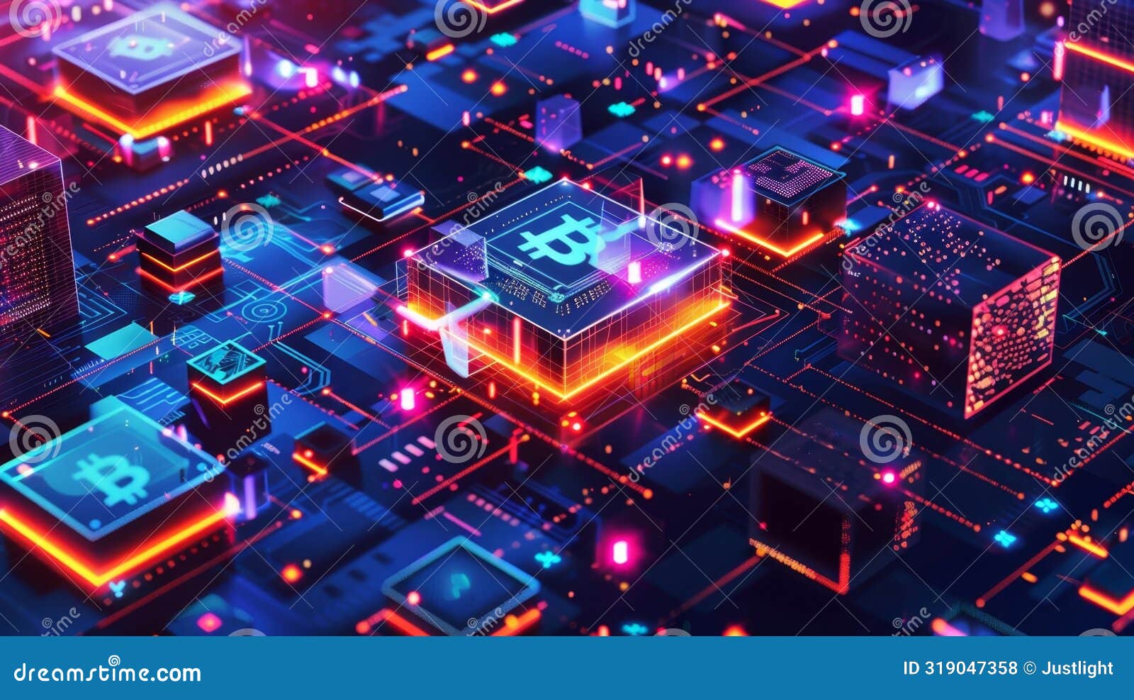 An Abstract Illustration of a Decentralized Exchange with Multiple ...
