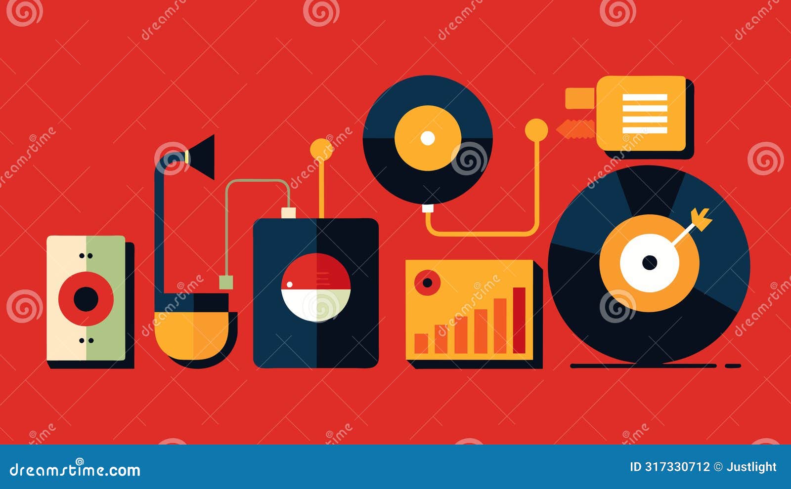 An Abstract Illustration of the Different Materials Used To Create ...