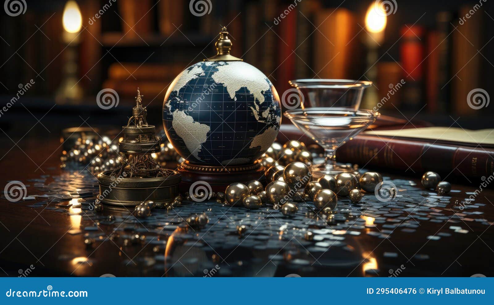 Abstract Illustration of Digital Globe, Concept of World Integration ...