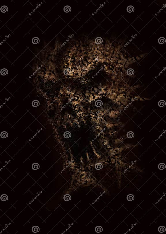 Abstract Illustration of the Face of Terror Stock Illustration ...