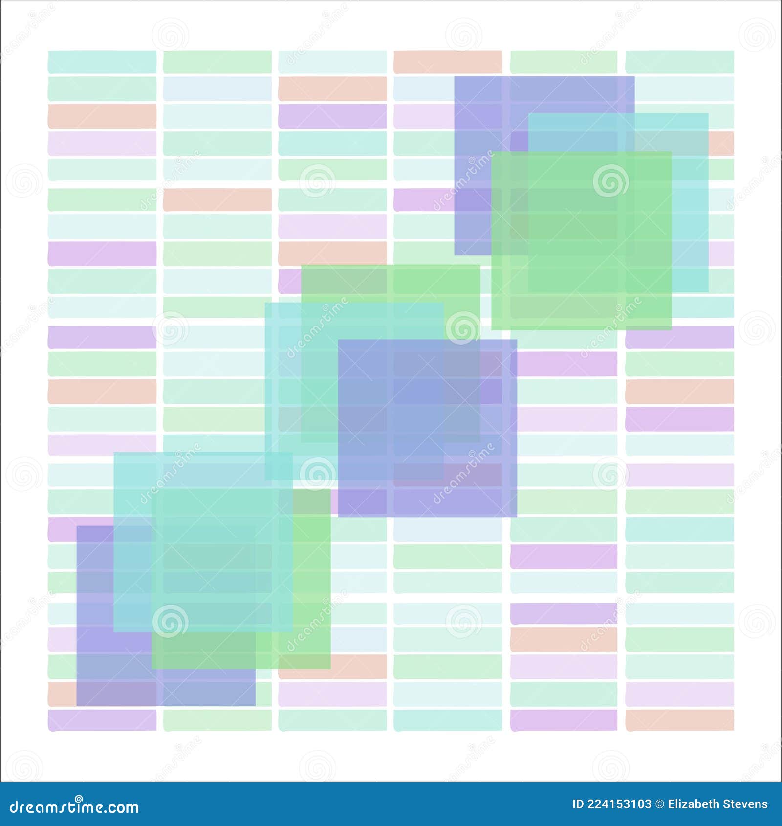 Abundant pastels stock illustration. Illustration of wall - 224153103