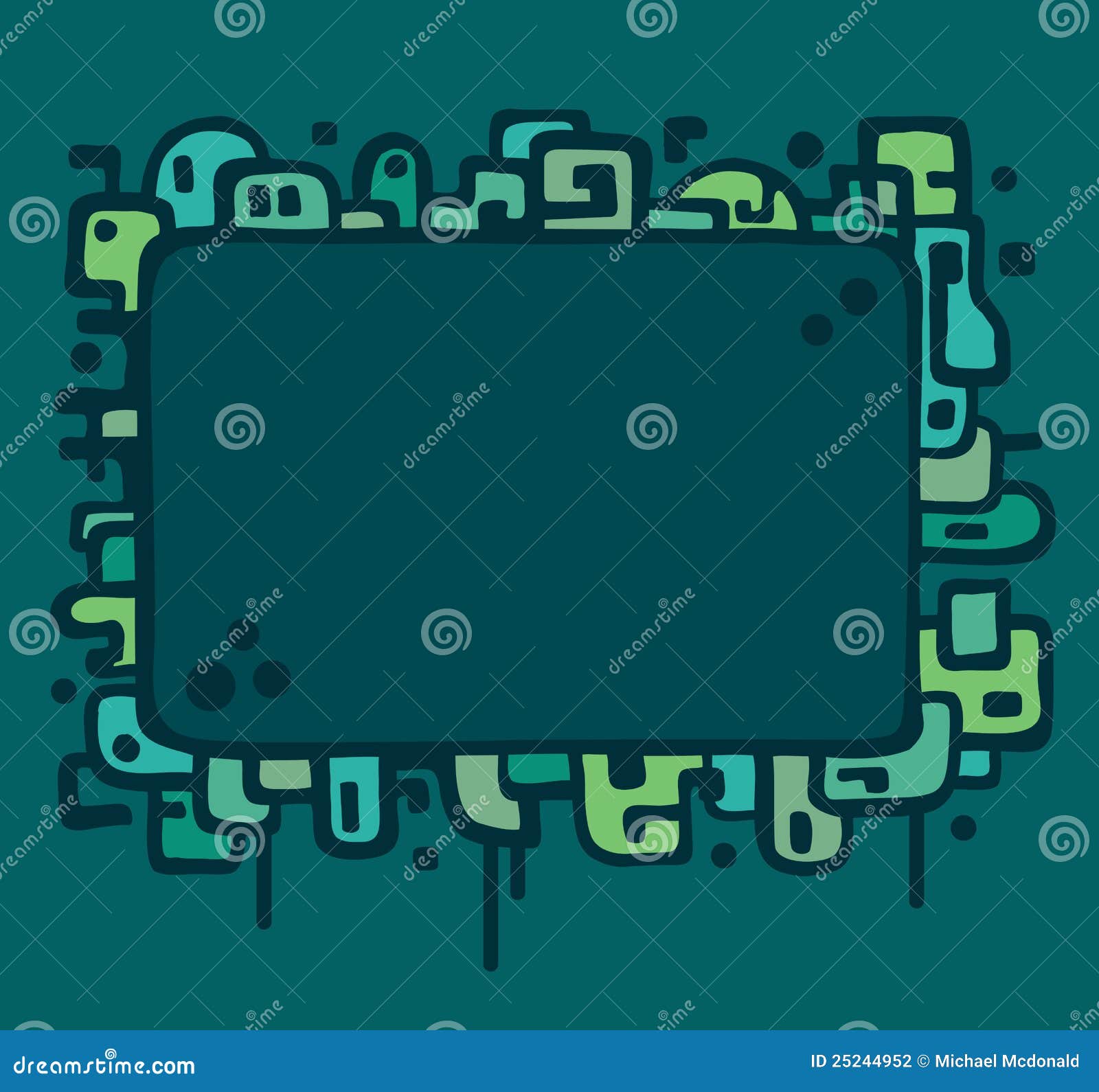 Abstract Illustration Frame Stock Vector - Illustration of composition ...