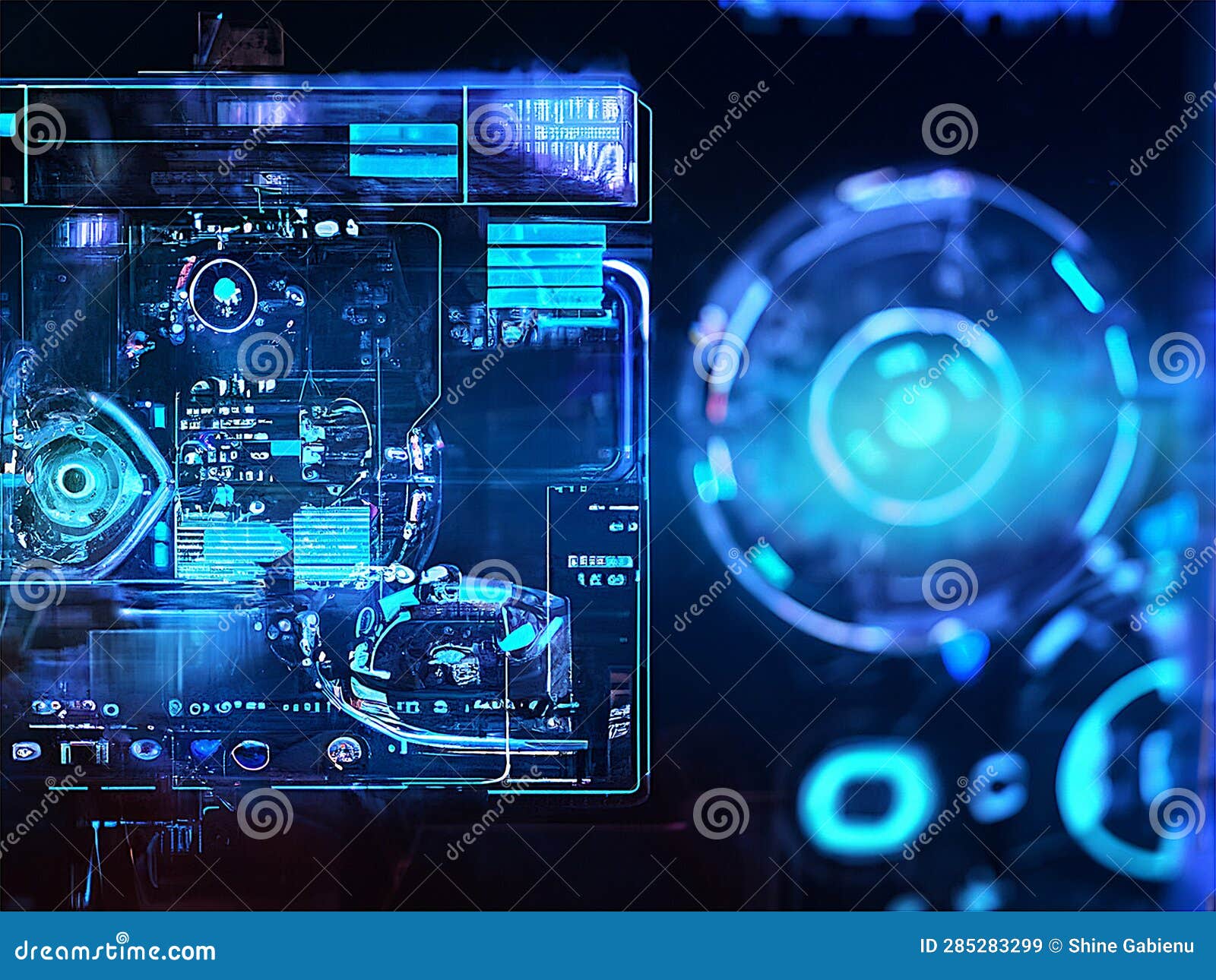 Abstract Illustration a Futuristic Gadget Stock Illustration ...