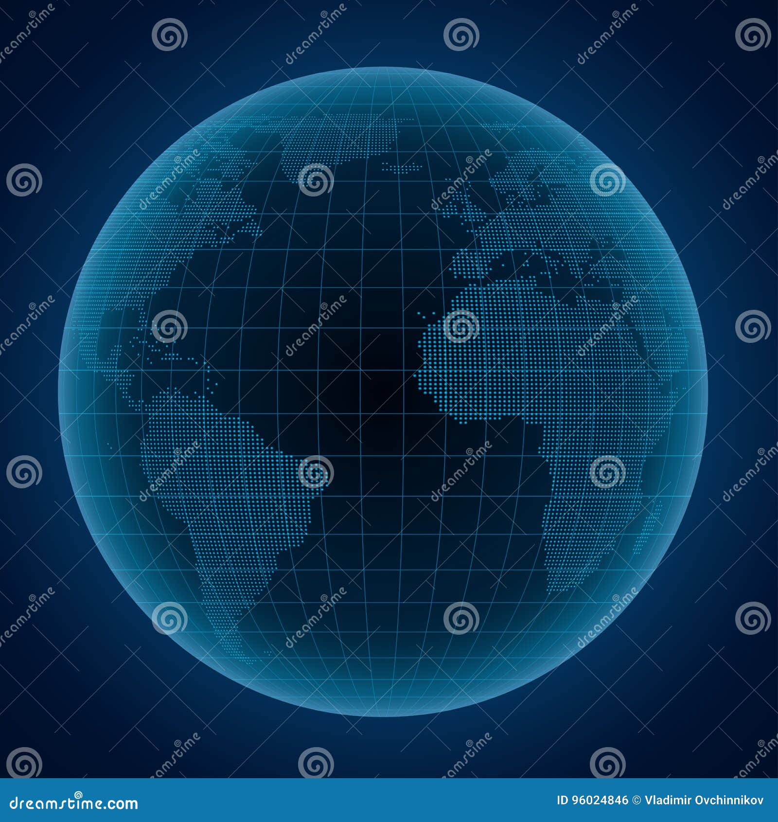 Abstract Illustration of Globe Stock Vector - Illustration of globe ...