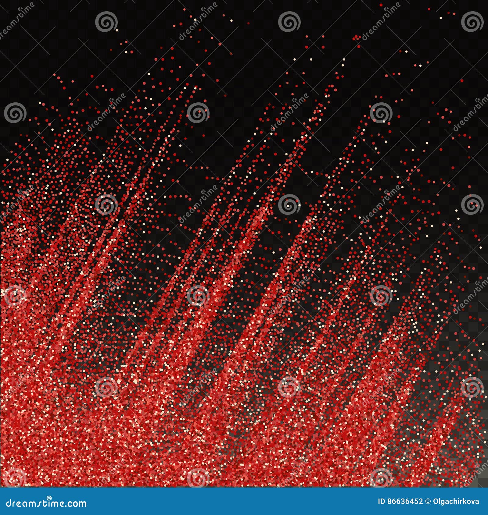 Abstract Illustration of Golden Glitter Stream. Stock Vector ...