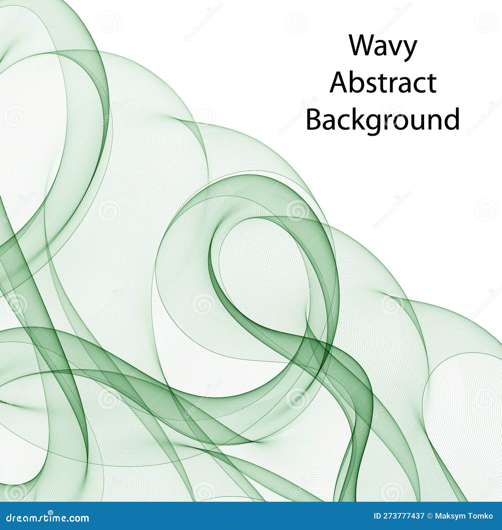 Abstract Illustration. Green Wave. Vector Pattern. Eps 10 Stock ...