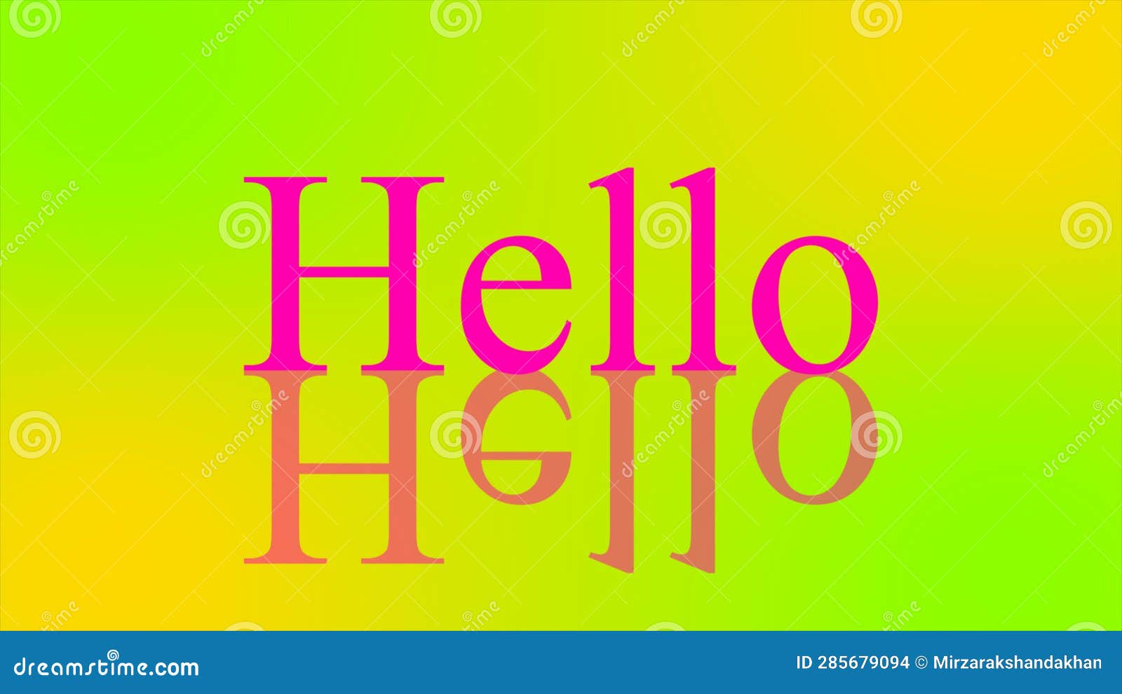 Great Illustration Hello Text for Social Media Backgrounds. Abstract ...