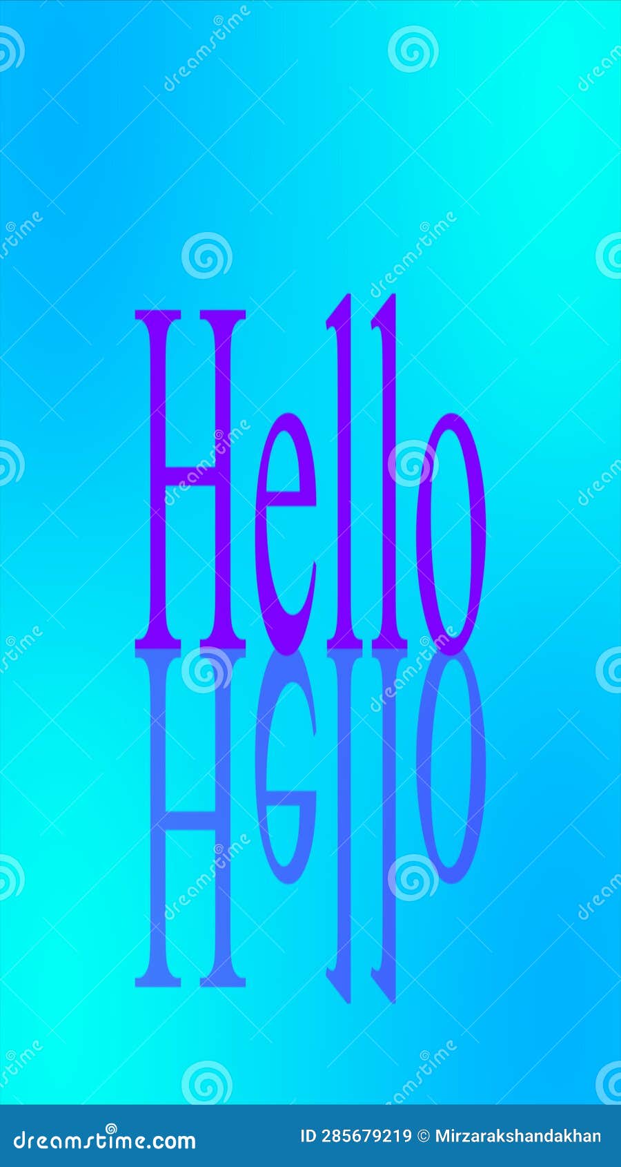 Abstract Illustration of the Hello Text on Multicolored Gradient ...
