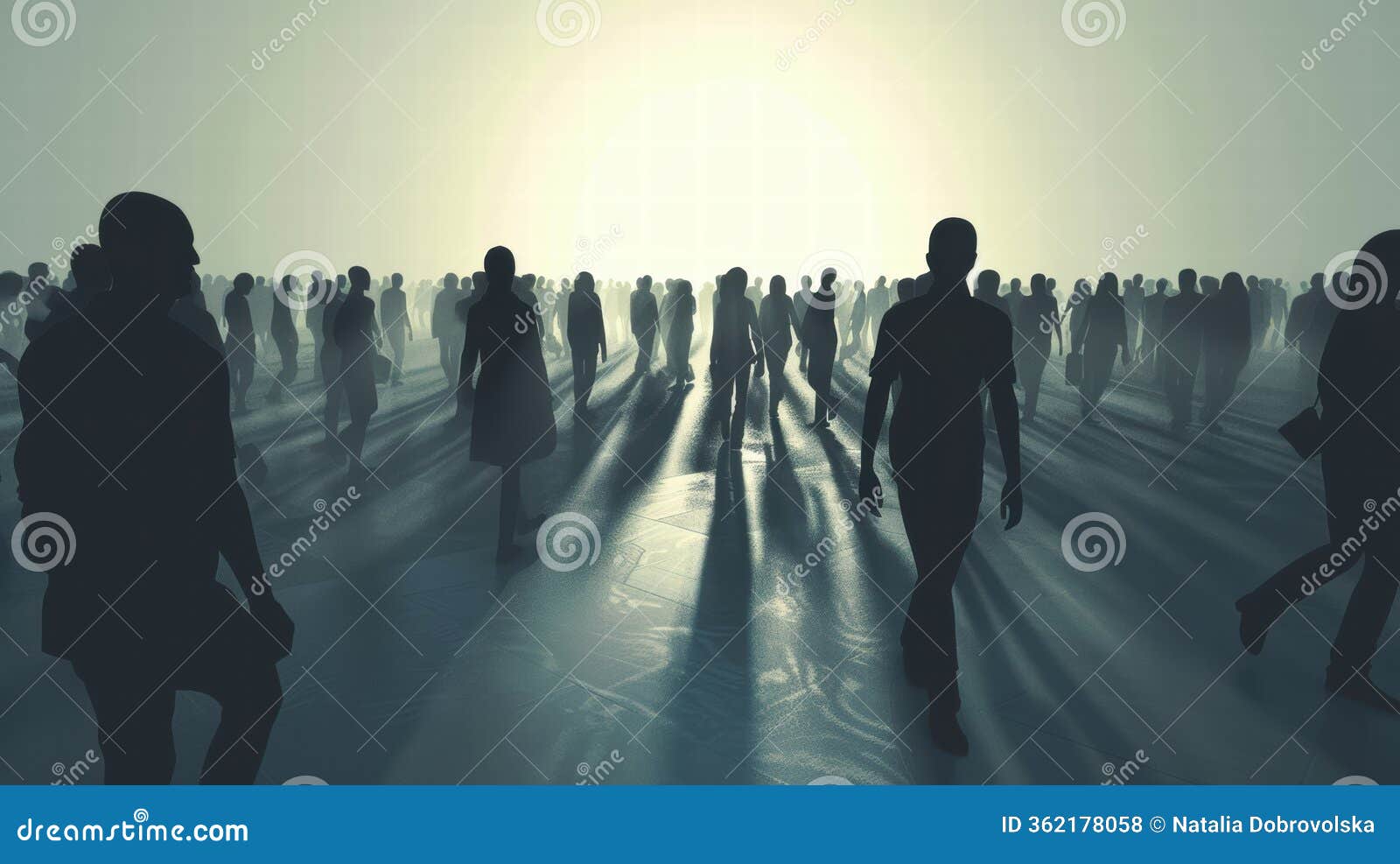 Abstract Illustration of Human Expansion and Urban Development. Stock ...