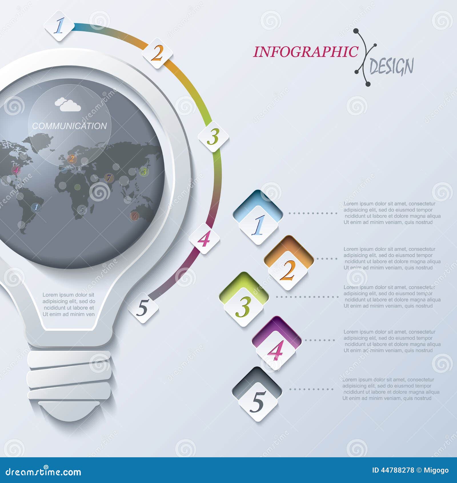 Abstract Illustration Infographic Template Stock Vector - Illustration ...