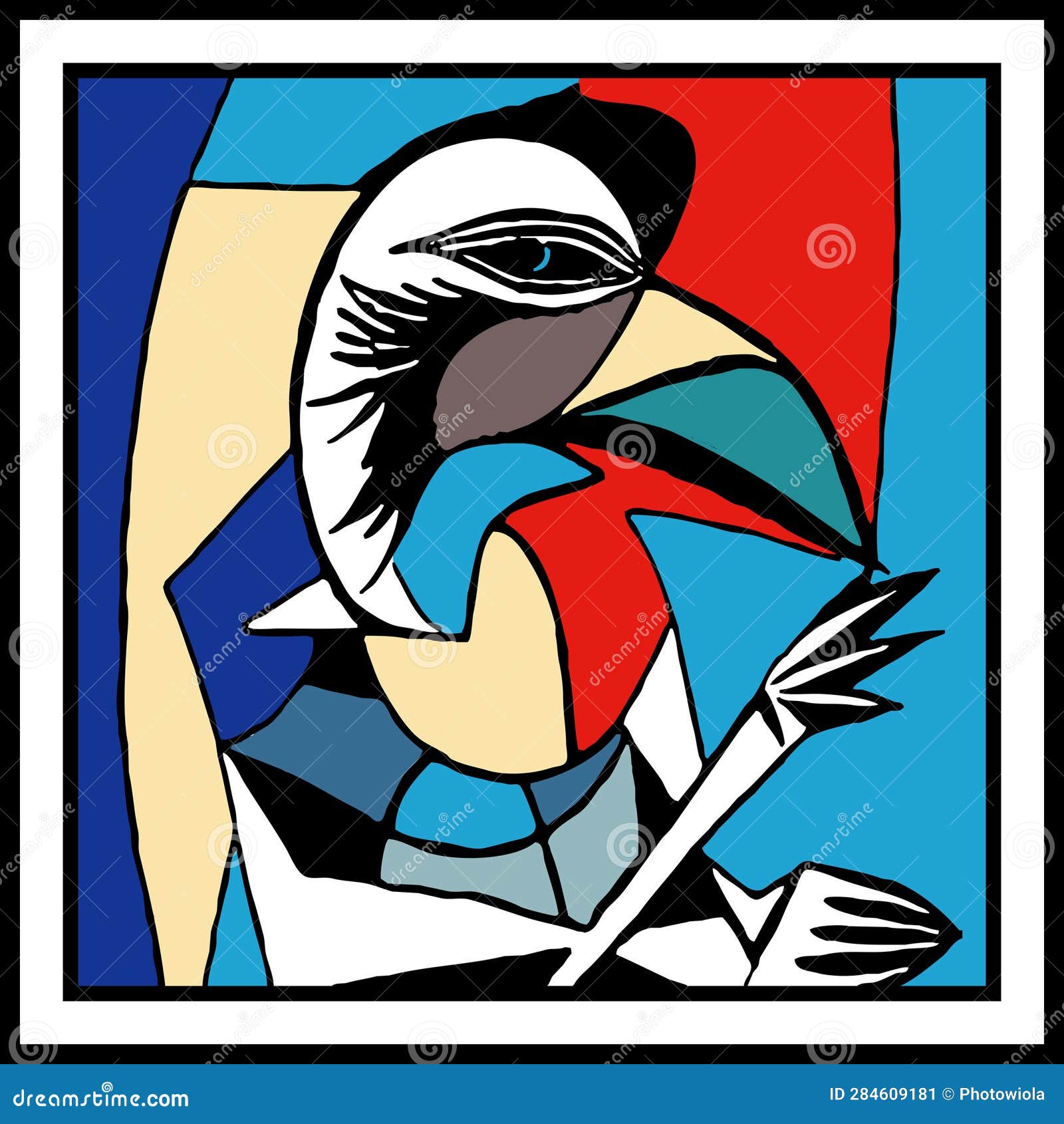 Abstract Illustration Inspired by the Work of Picasso. for Print ...