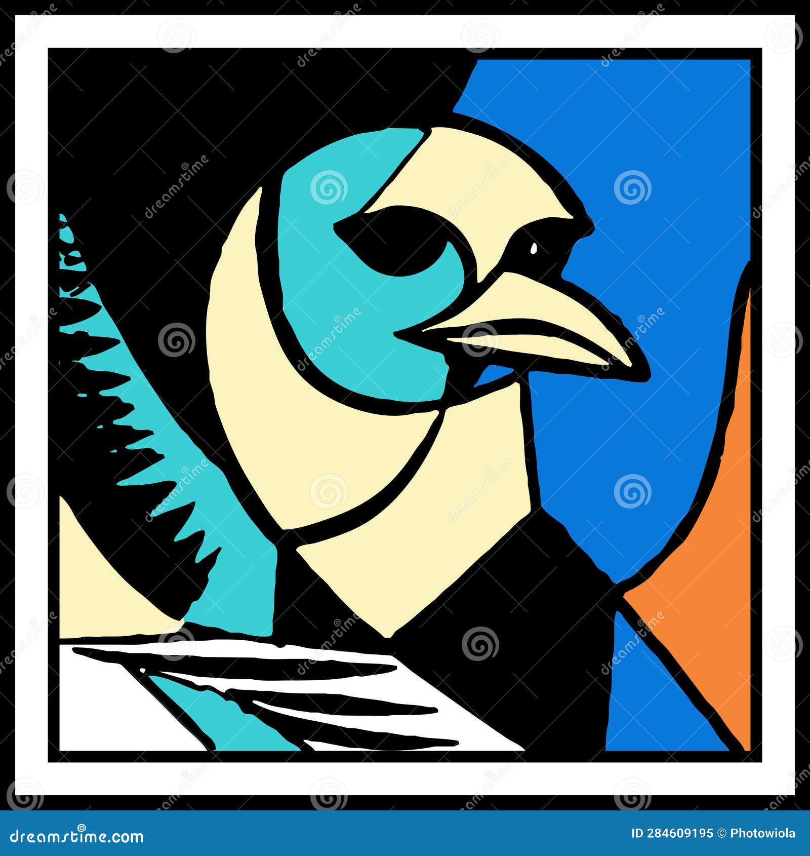 Abstract Illustration Inspired by the Work of Picasso. for Print ...