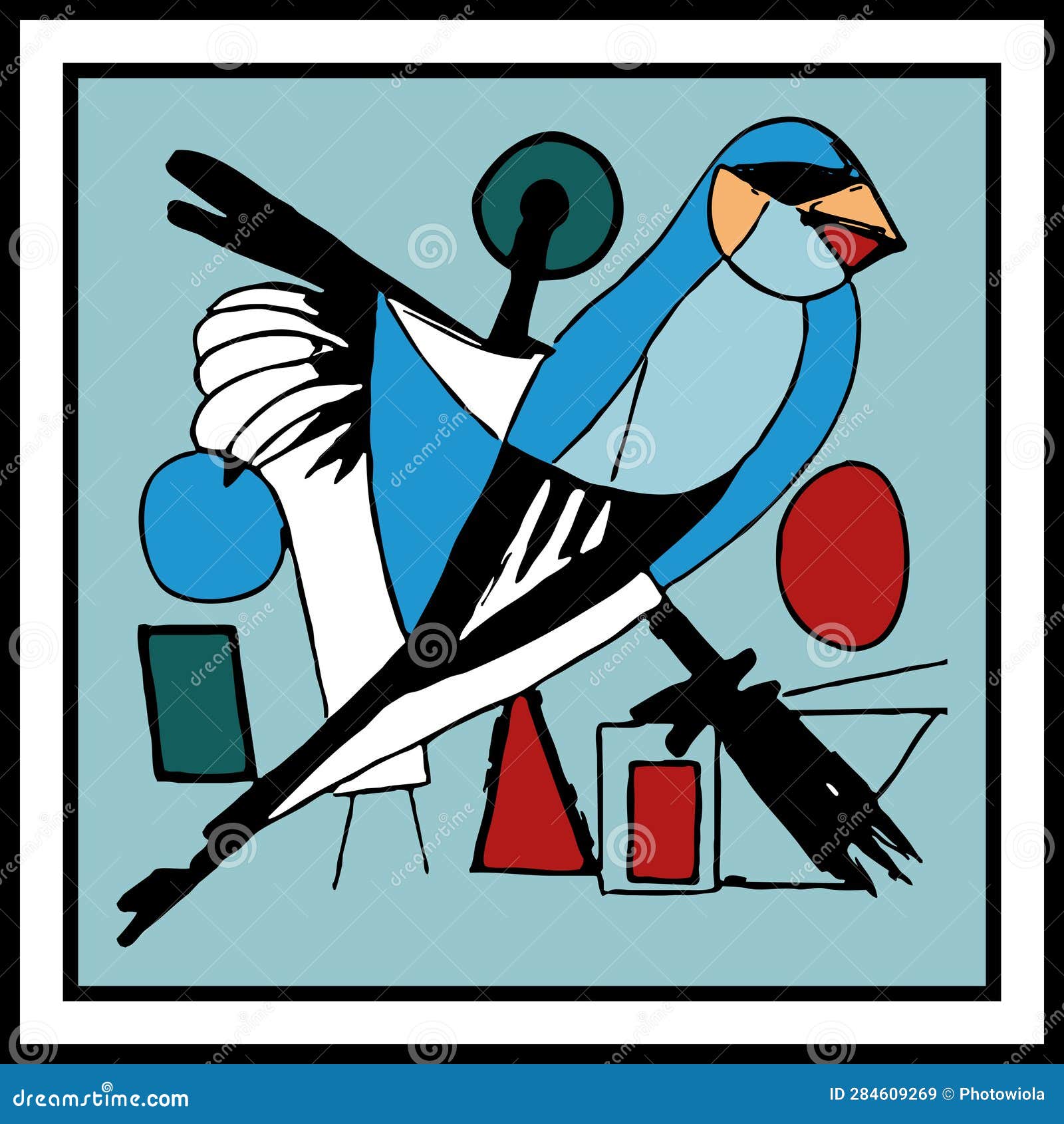 Abstract Illustration Inspired by the Work of Picasso. for Print ...