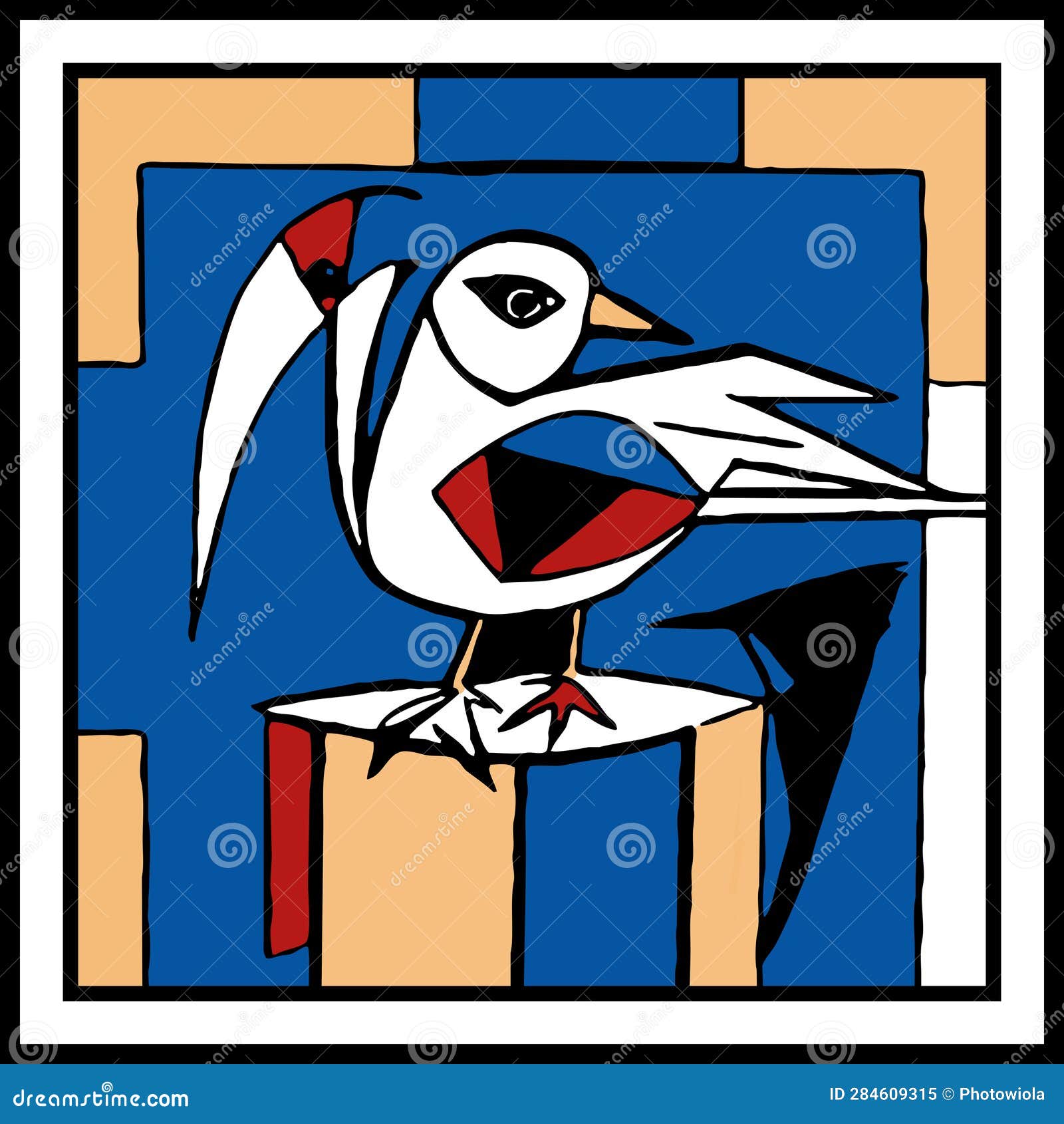 Abstract Illustration Inspired by the Work of Picasso. for Print ...