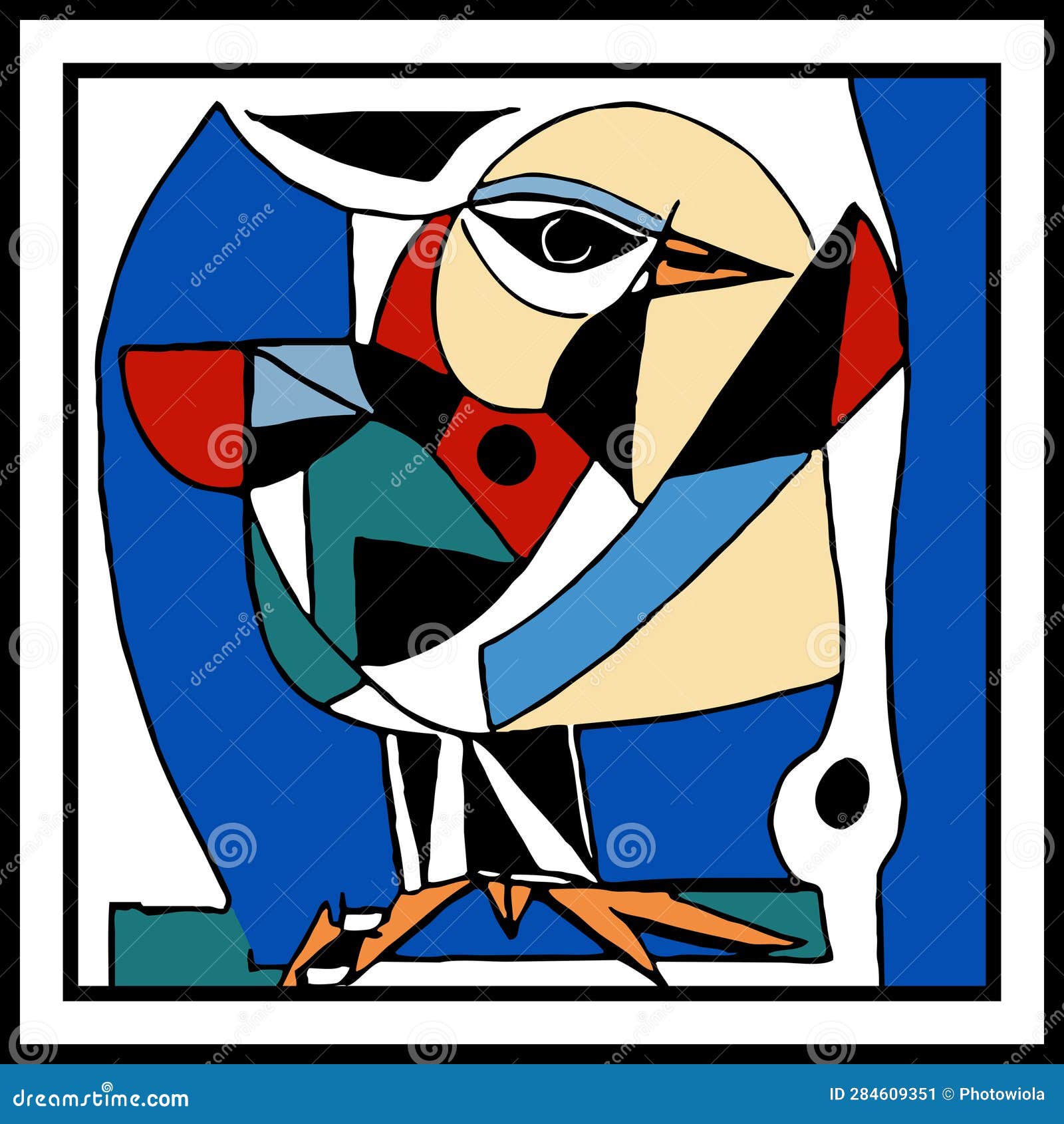Abstract Illustration Inspired by the Work of Picasso. for Print ...