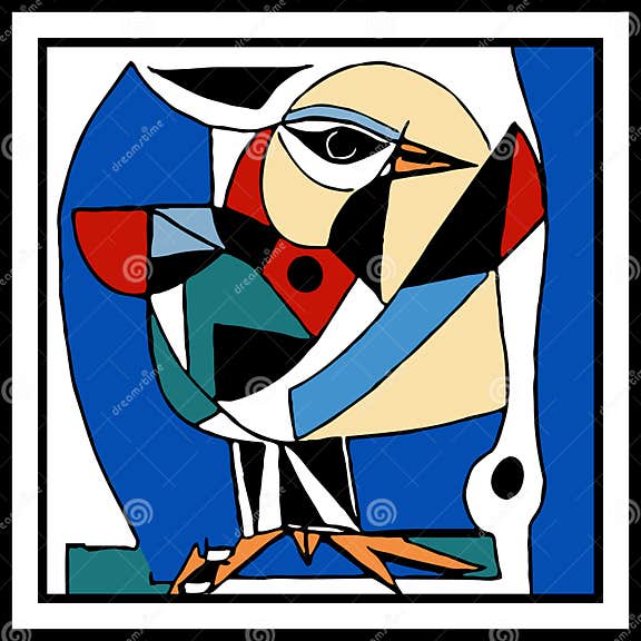 Abstract Illustration Inspired by the Work of Picasso. for Print ...