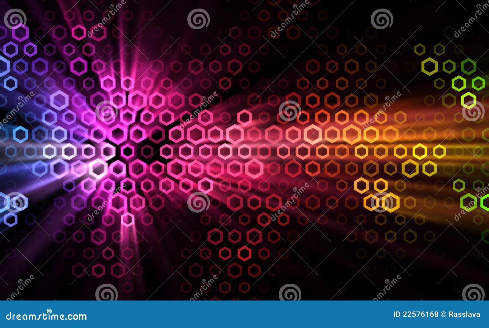 Abstract Illustration of Light Effects Stock Illustration ...