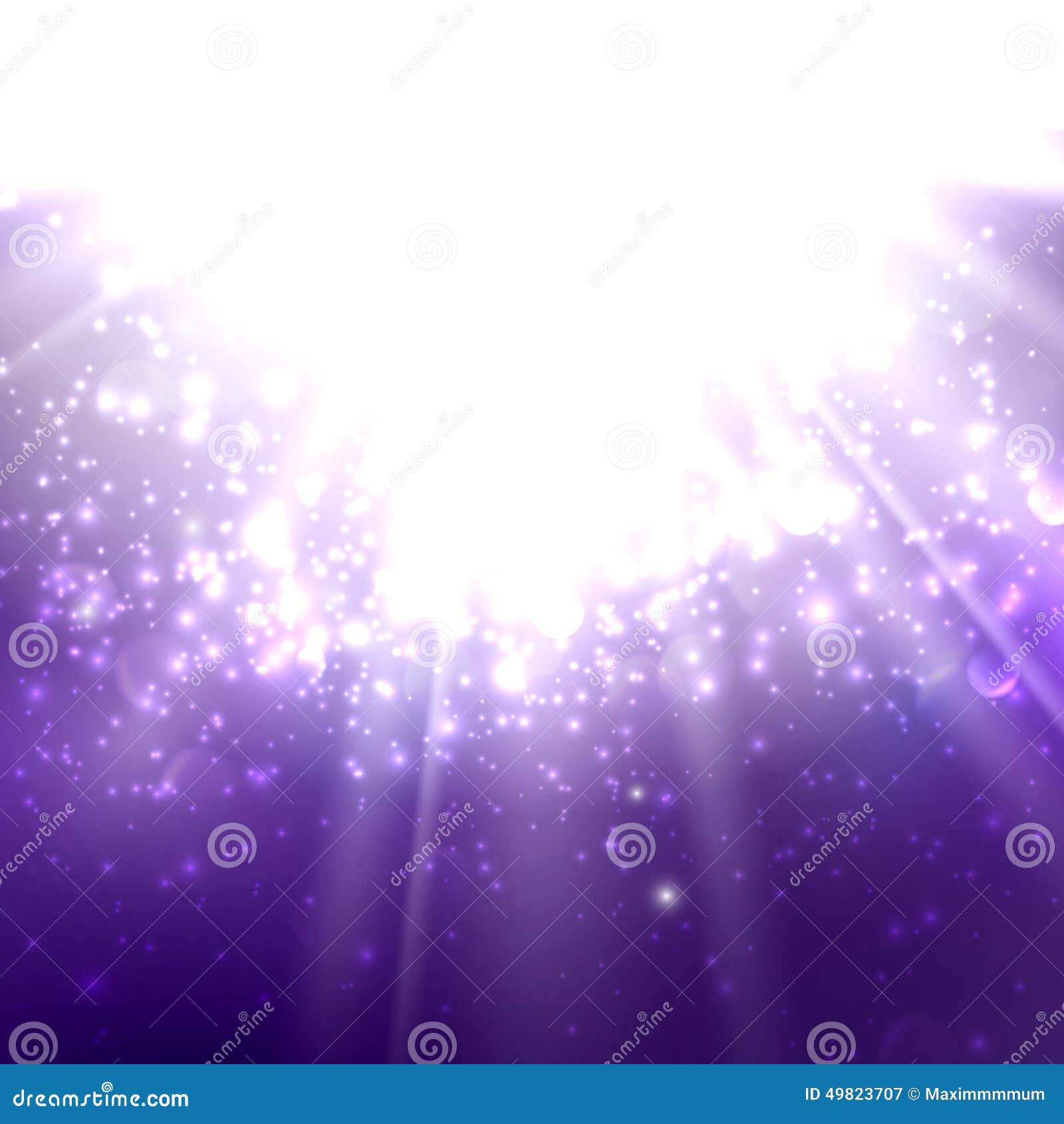 Abstract Illustration of Light Rays on the Deep Purple Stock ...
