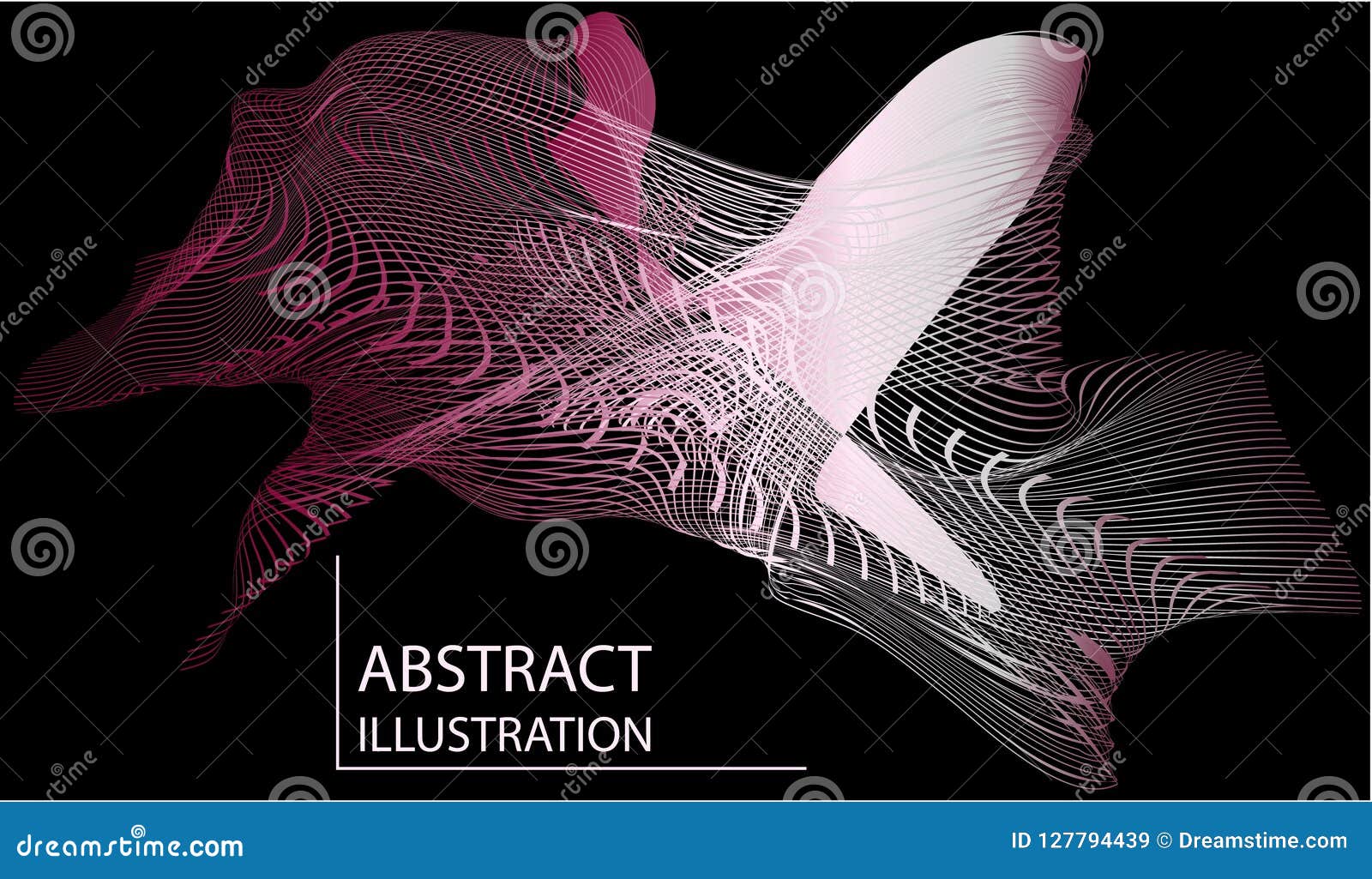 Abstract Mesh of Lines Illustration Stock Illustration - Illustration ...