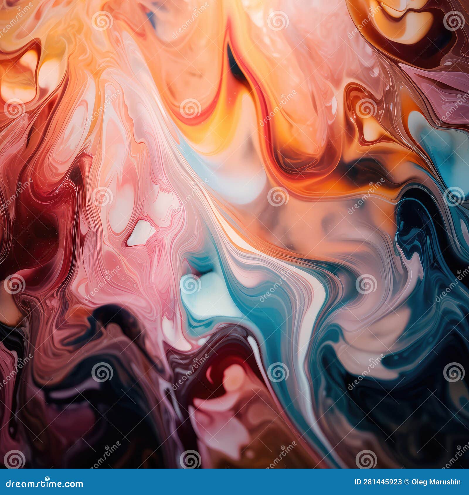 Abstract Illustration of a Marble Pattern, Creating a Blurry Pattern of ...