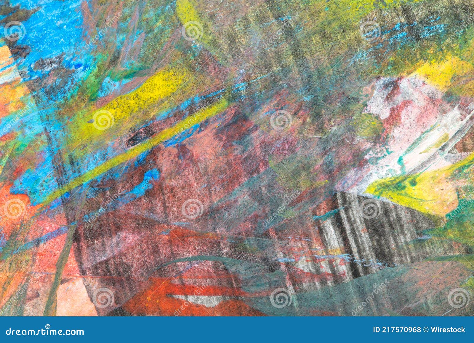 Abstract Illustration with Mixed Colors Stock Illustration ...