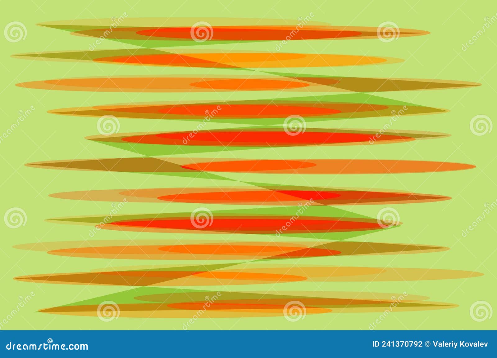 Abstract Illustration with Multicolor Ellipses in the Form of Waves ...