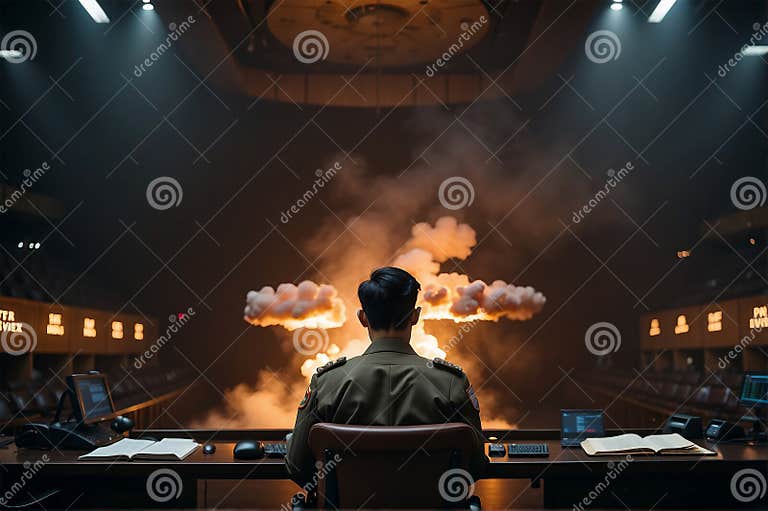 Abstract Illustration of a Nuclear Weapons Testing Laboratory. Stock ...