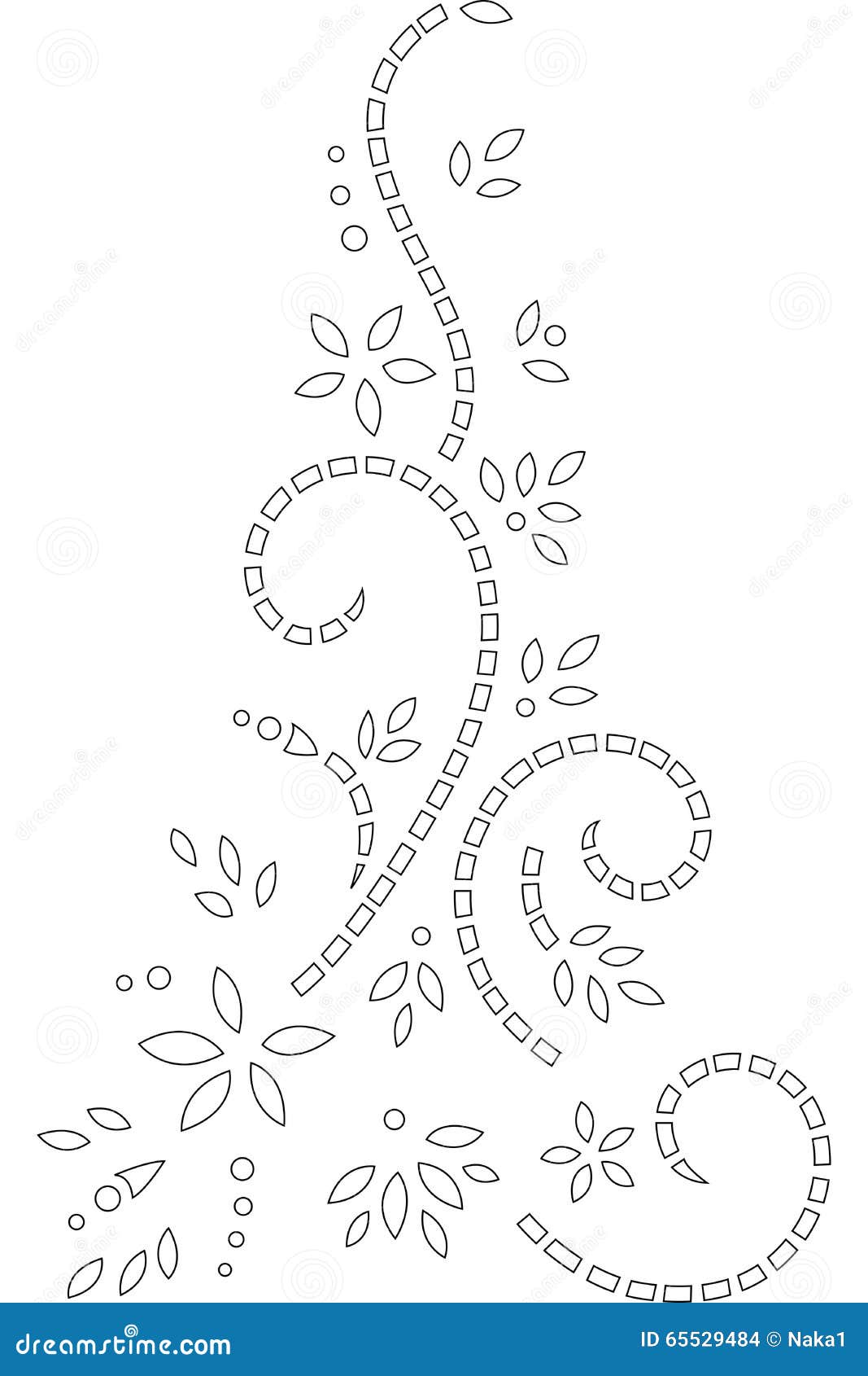 Abstract Illustration Outline Stencil Design Stock Illustration ...